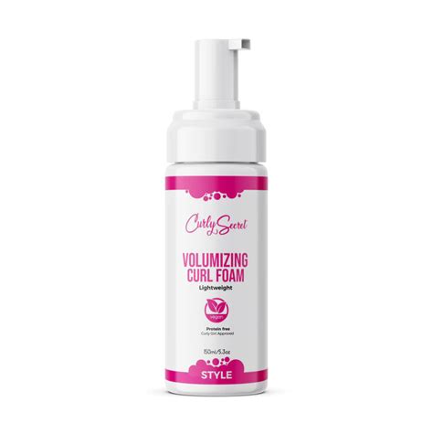 volumizing curl foam salon kraag