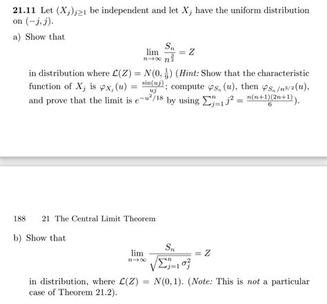 Let X zı be independent and let X have the Chegg com