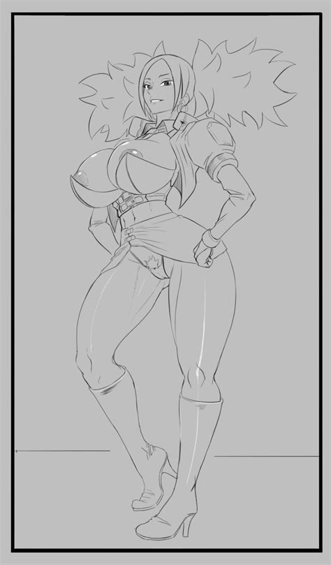 Rule 34 Anythinggoes Cosplay Heel Boots Huge Breasts Iroaya Madoi Jacket Kubira Mega Man Mega