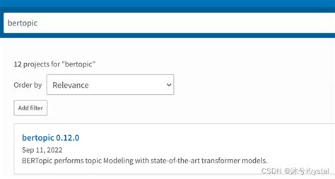 实验主题建模工具BERTopic的安装及使用过程中的报错解决方案 bertopic的方法用不了 CSDN博客