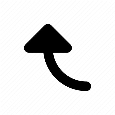 Arrow Curved Left Up Icon