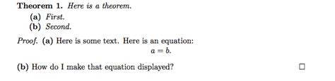 enumitem displayed equation inside inline enumeration tex latex