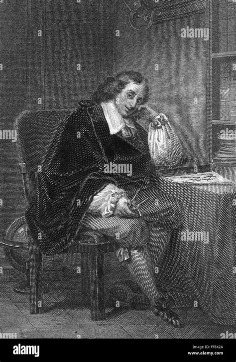 Blaise Pascal 1623 1662 Nfrench Scientist And Philosopher Line Engraving French 19th