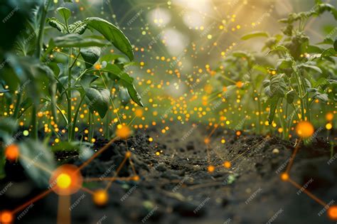 premium photo gmo crops and agriculture neural network art concepts