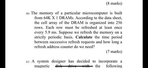 solved tt 8 marks b the memory of a particular
