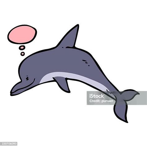 돌고래 아이콘 연설 연설 거품 손으로 그린 색상 벡터 일러스트 레이 션 귀여운에 대한 스톡 벡터 아트 및 기타 이미지 귀여운 기포 낙서 드로잉 Istock