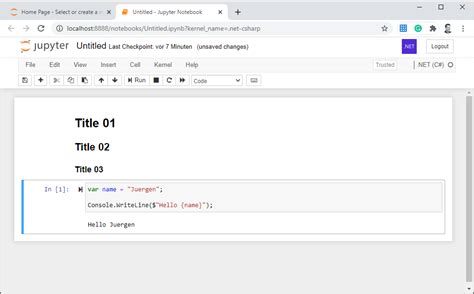 Net Interactive In Jupyter Notebooks