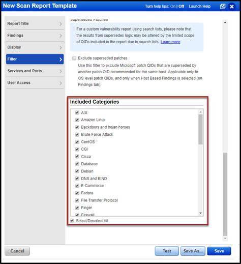 Qualys Vulnerability Report Setup Guide