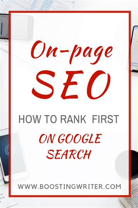 On Page SEO Best Practices To Rank On The First Page In Google Search BoostingWriter