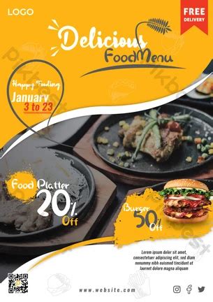 Template Desain Brosur Makanan Gratis Download Desain Kreatif Psd Pikbest