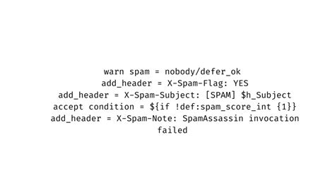 Configure Spamassassin Exim