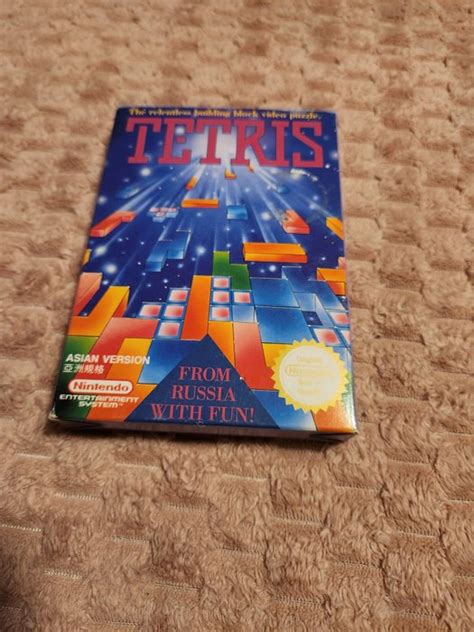 Nintendo Nes Tetris Cib Asian Version Pal B Video Game In Original Box Auction Online