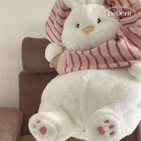 주문폭주 안고자는 보들보들 귀여운 토끼 뚠뚠이 애착 선물용 봉제 인형 인테리어 소품 친구 우정 커플 생일 선물 60cm