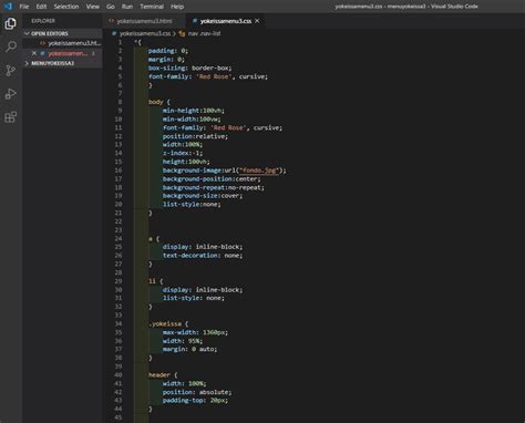 Yokeissa Nuevo Menu Elaborado Con Html Css Y Js