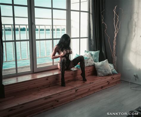 Super Hot Dark Haired Lady Melena Posing In Various Sexy Lingerie 12 Photos