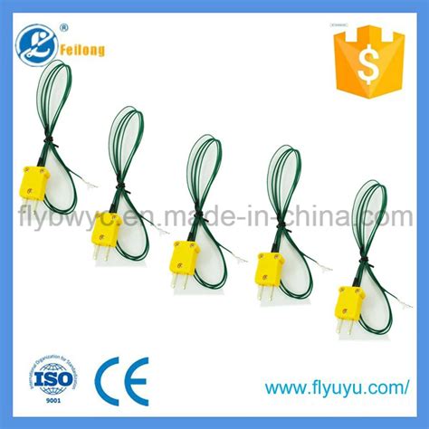 K Type Exposed Terminal Thermocouple Temperature Sensor With Plug Thermocouple And Exposed