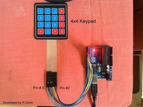 How To Interface 4x4 Keypad With Arduino Homemade Circuit Projects