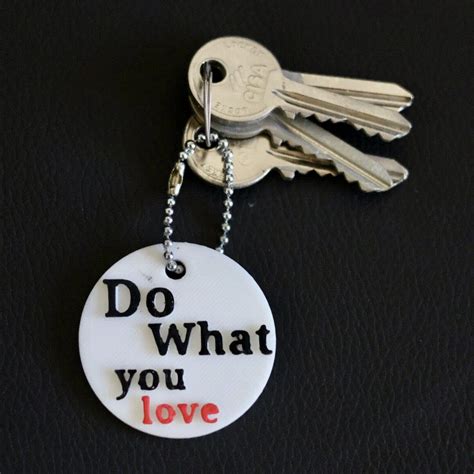 Free Stl File Motivational Keychain Stl File For 3d Printing ・3d
