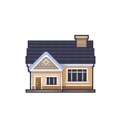 House Building In Pixel Art Style 27879806 Vector Art At Vecteezy