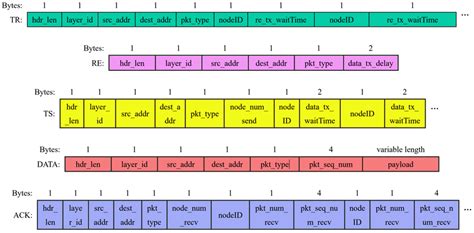 Frame Formats For Various Packets Download Scientific Diagram