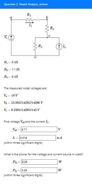 Solved Question 2 Nodal Analysis Primer