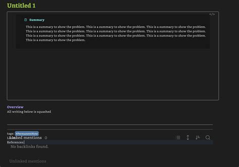 Summary Bug Help Obsidian Forum