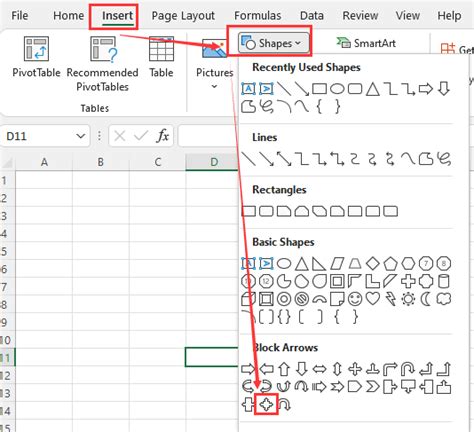 Insert Shapes To Worksheet In Aspose Cells Documentation