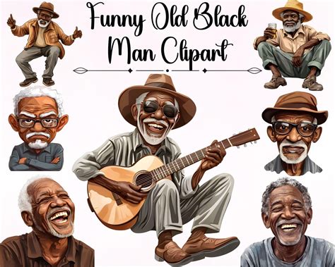 Black Men Clipart African American Business Man Grumpy Old Man