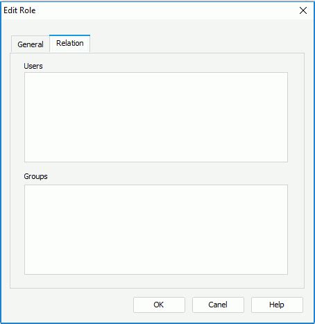 Edit Role Dialog Logi Analytics