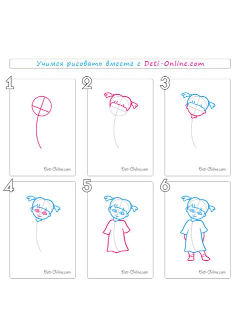 Как нарисовать девочку поэтапно карандашом