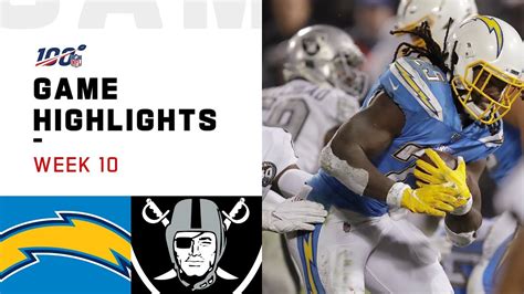 Chargers Vs Raiders Week 10 Highlights Nfl 2019 Youtube