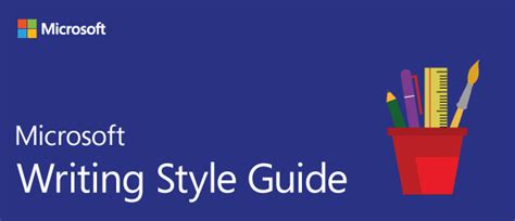 Microsoft Writing Style Guide Released Microsoft Learn