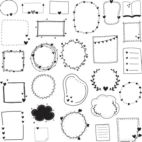 Cartoon Doodle Cute Collection Textbox 10802938 Vector Art At Vecteezy