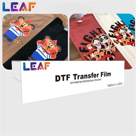 Leaf Dtf Printer Hot Peeling Cold Peeling Film A3 Size Digital Inkjet Printer Heat Transfer