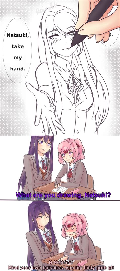 Natsuki Drawing Yuri With Yuri Rddlc