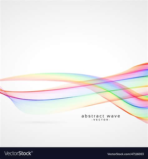 Colorful Smooth Abstract Wave Background Vector Image