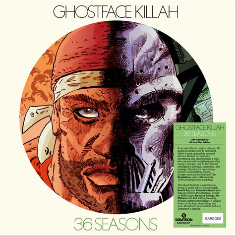 Ghostface Killah 36 Seasons 10th Anniversary Edition Picture Disc Vinyl Second Records