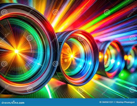 Convex Lens Schematic Diagram In Optics Physics Vector Illustration 257574832
