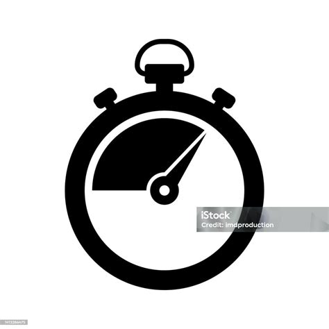 크로노메터 또는 스톱워치 아이콘입니다 빠른 시간 타임스탬프 벡터 일러스트 레이 션 0명에 대한 스톡 벡터 아트 및 기타 이미지