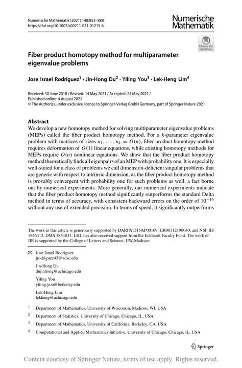 Fiber Product Homotopy Method For Multiparameter Eigenvalue Problems