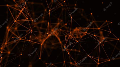Premium Photo Abstract Background With Connecting Dots And Lines Network Connection Structure