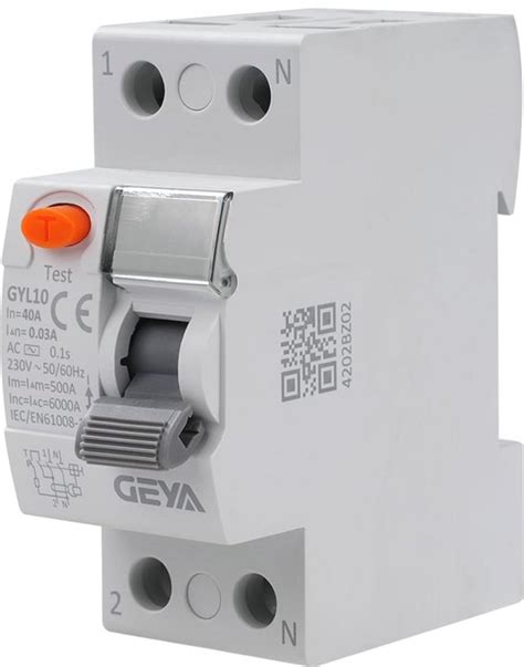 Stroomonderbreker 40a 30ma 2 Polig Aardlekschakelaar Ac 230v Bol