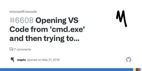 Opening Vs Code From Cmdexe And Then Trying To Immediately Exit