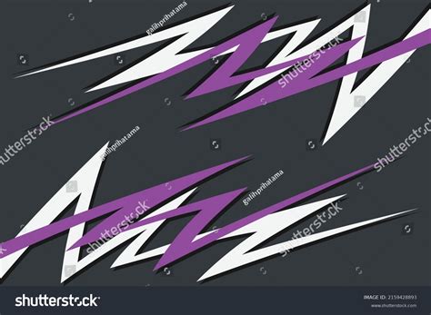 Minimalist Background Overlapping Zigzag Pattern Some Stock Vector