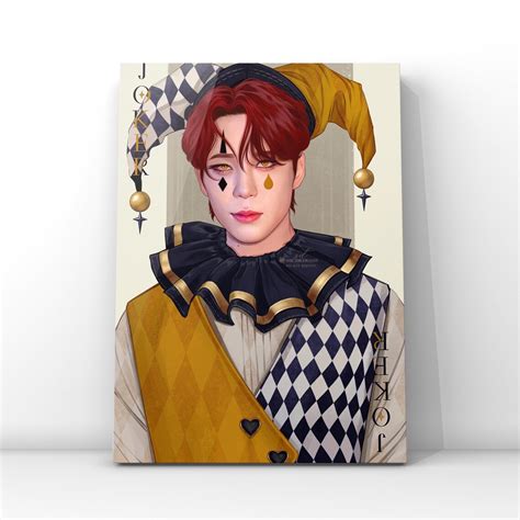 The Joker Choi Jongho Of Ateez Fanart Kpop Fanart Digital Art Print