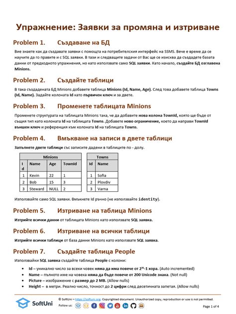 03 Query Basics Update Delete Exercises Bg Pdf
