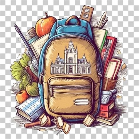 Premium Psd School Backpack