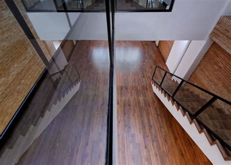 afsharian s house by rena design has vertical slice in facade