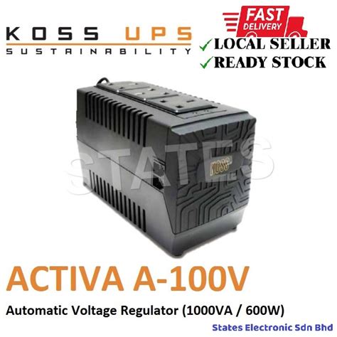 Koss Avr Activa A 100v 1000va Automatic Voltage Regulator Shopee Malaysia