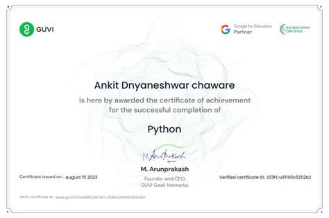 Ankit Chaware On Linkedin Python Datascience Machinelearning Deeplearning Certification